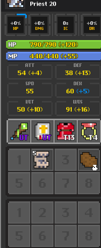 Rotmg Account 5 Сharacters 8/8 + Legendary MH90 H86 El72 + Pet Yard ...