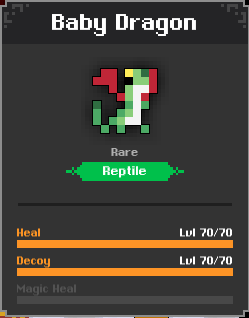 Rotmg Account 2 Characters 8/8 + Rare Pet H70 Decoy 70 - Realm shop